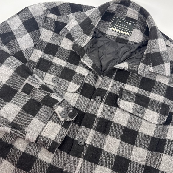 Jachs | Jackets & Coats | Jachs New York Xl Wool Blend Plaid Flannel ...